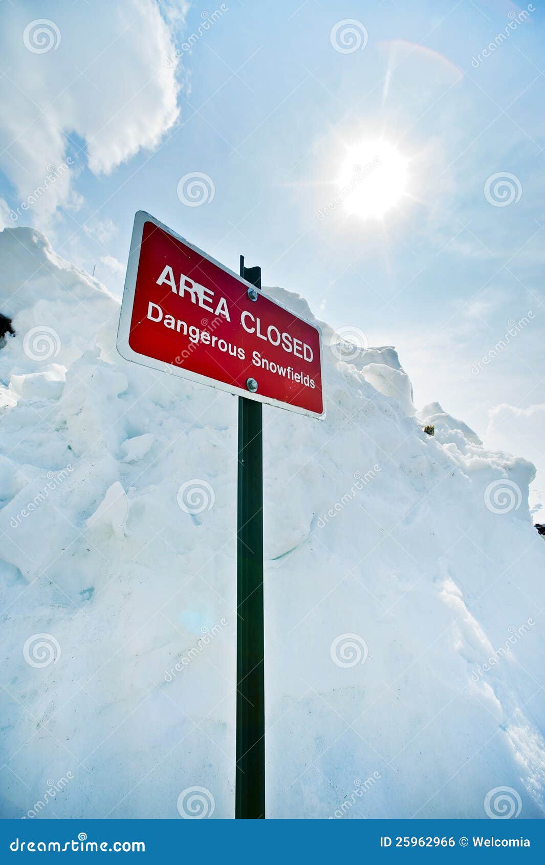 Area Closed Dangerous Mine Workings Sign Abandoned Mines In The Lake ...