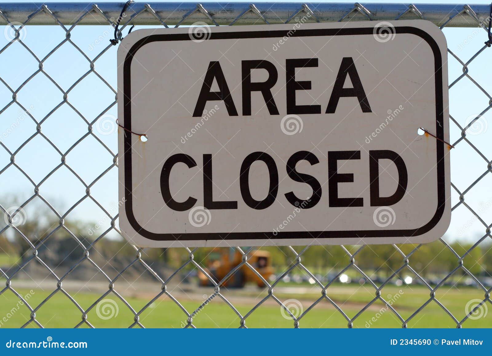 "Area Closed" Sign Stock Photo - Image of growth, industry: 2345690