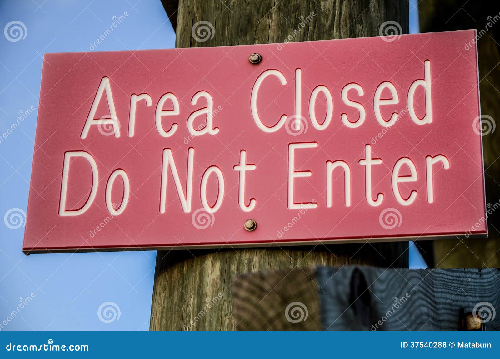 Area Closed Sign Royalty Free Stock Photos - Image: 37540288