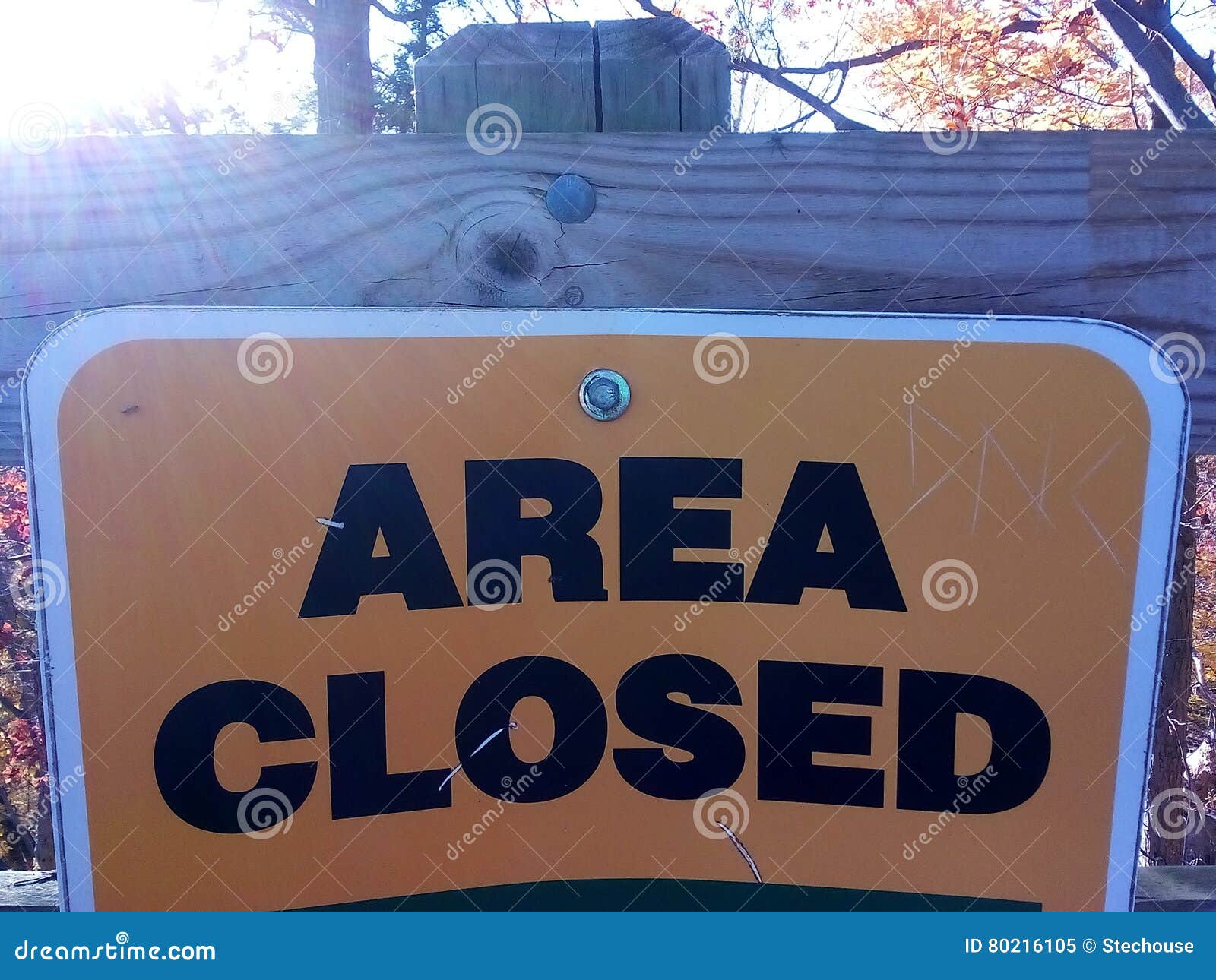 Area Closed stock image. Image of area, sign, closed - 80216105