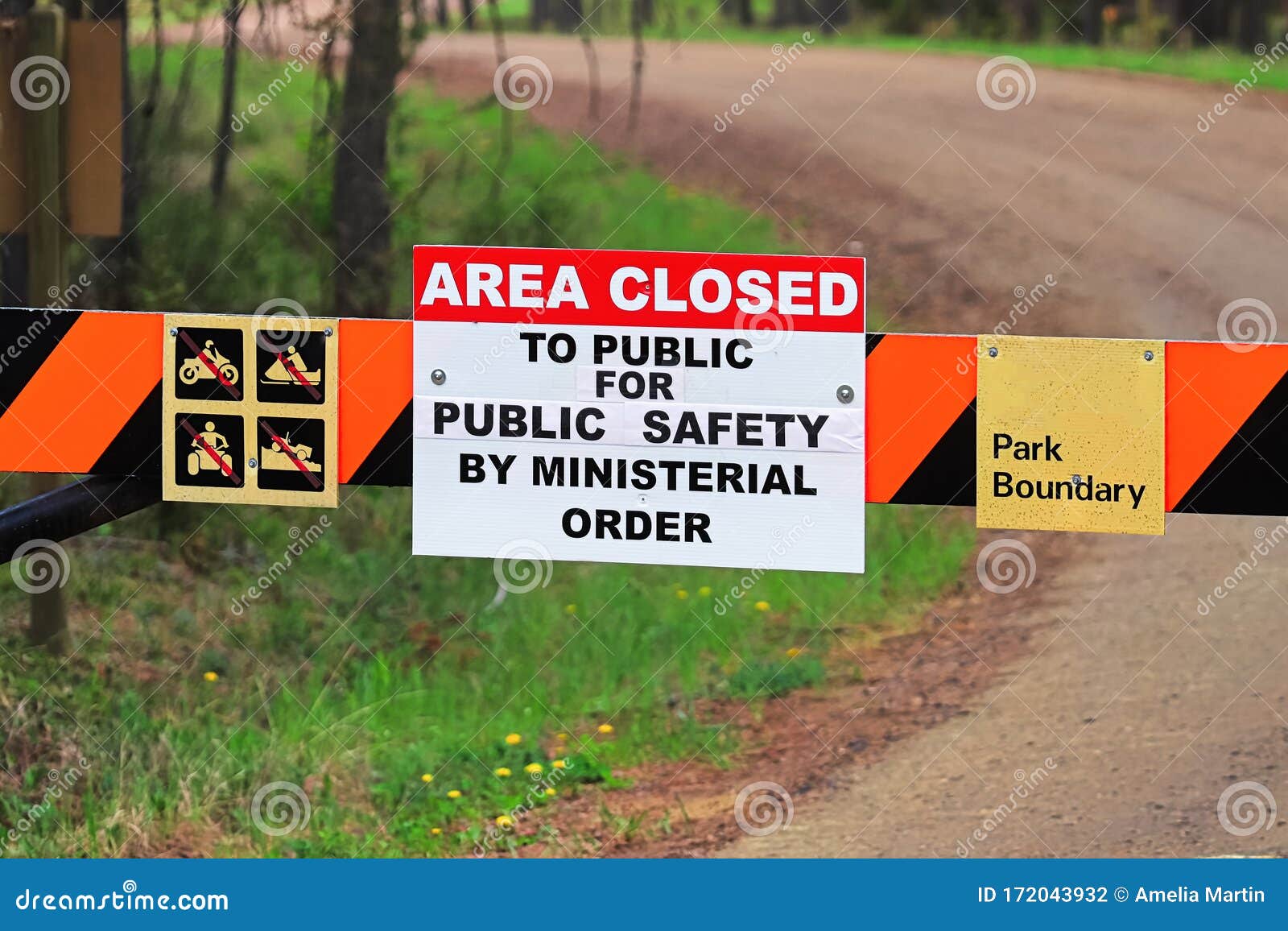 Area Closed Dangerous Mine Workings Sign Abandoned Mines In The Lake ...