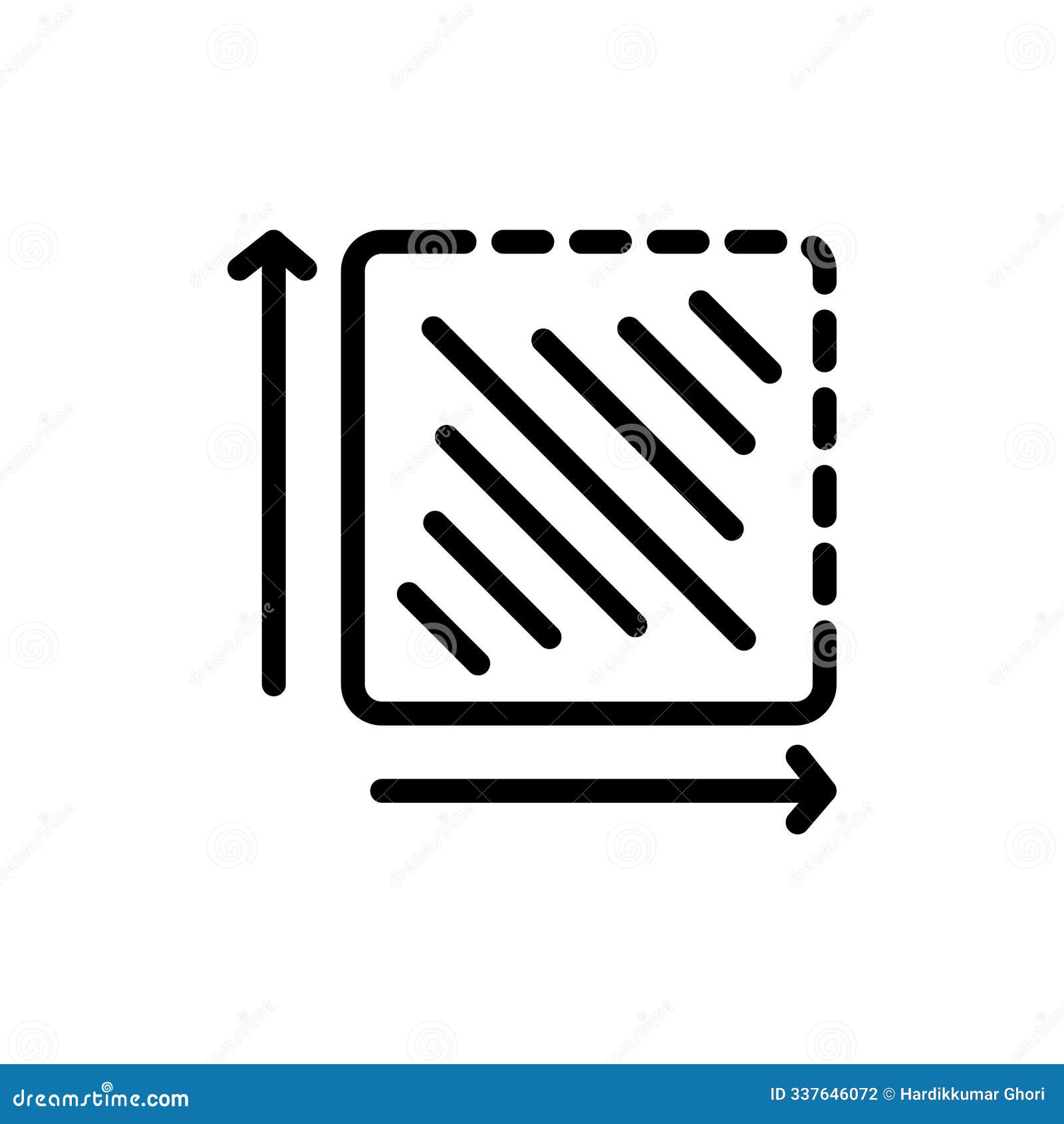 Area and Dimension Icon Set. Square Size Space Plot Room Vector Symbol ...
