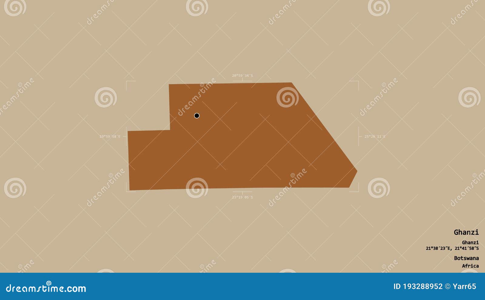 Ghanzi - Botswana. Bounding Box. Pattern Stock Illustration ...