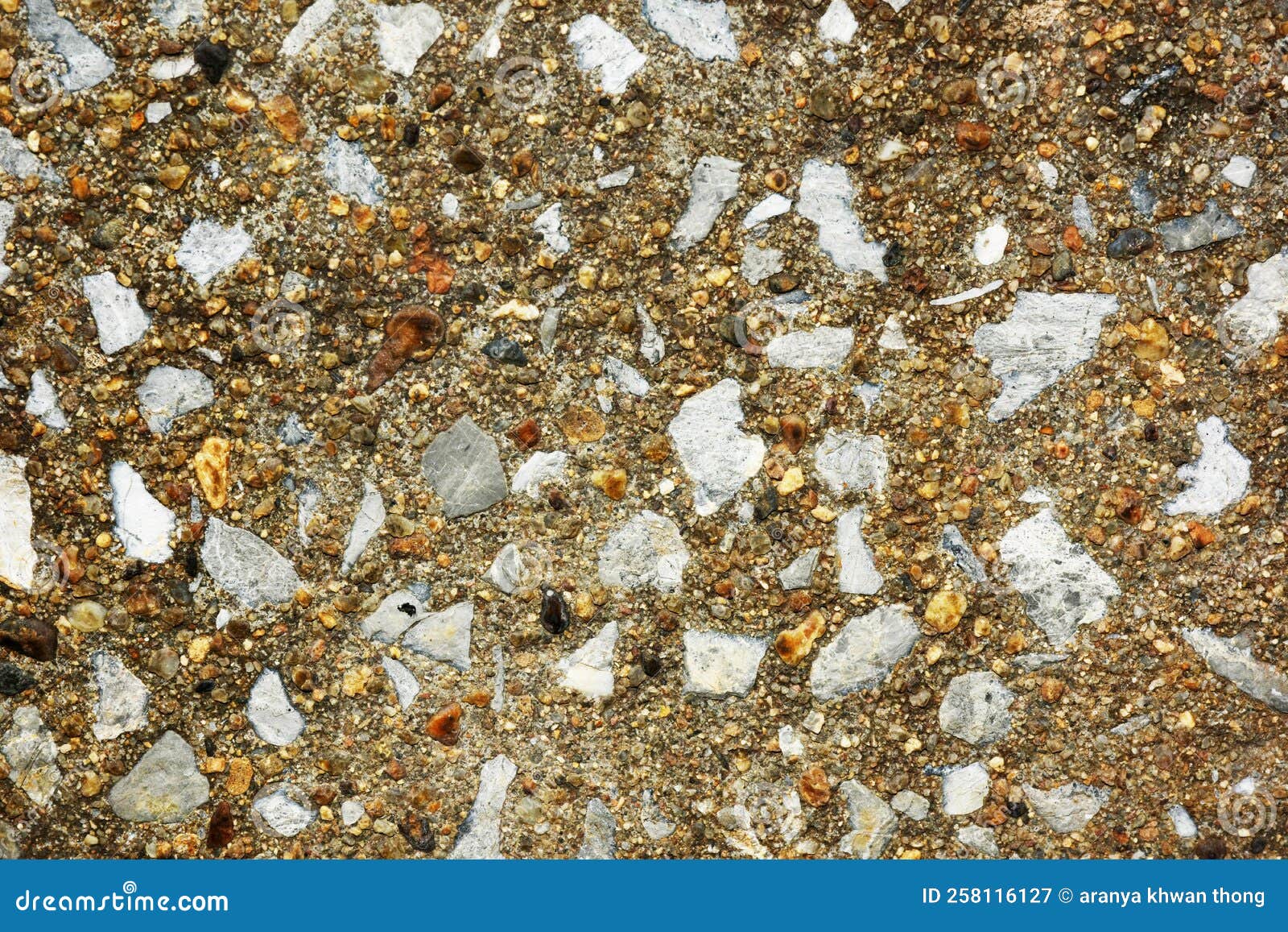 The Area Has Small Pebbles of Various Sizes Stock Image - Image of ...