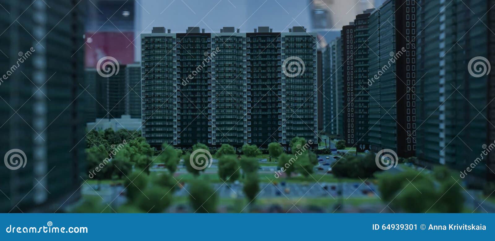 Area with High-rise Buildings Stock Image - Image of parking, structure ...