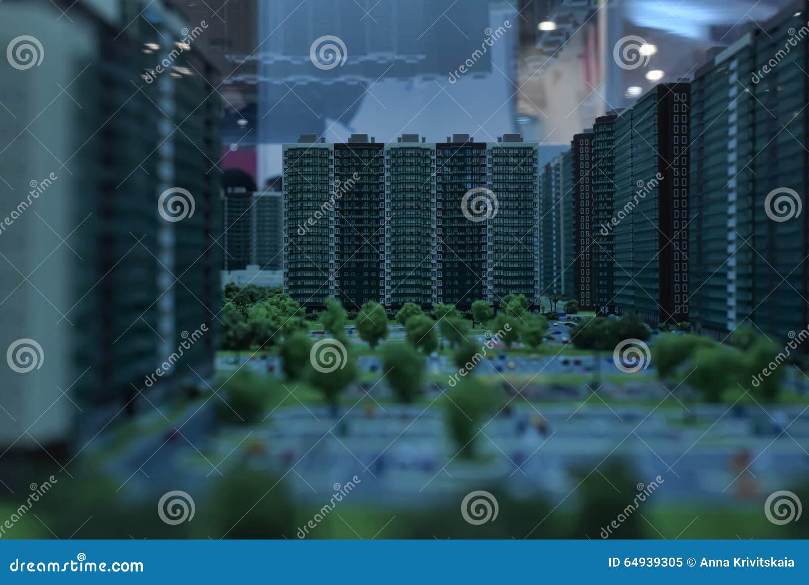 Area with High-rise Buildings Stock Image - Image of highrise, city ...