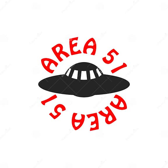 Area 51 Icon Isolated on White Background Stock Vector - Illustration ...