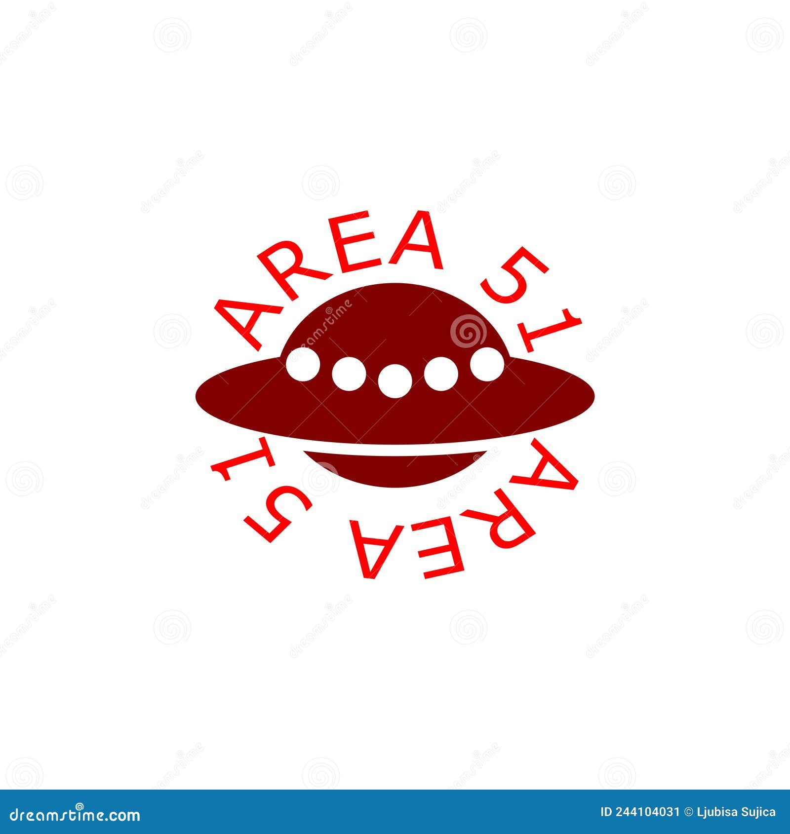 Area 51 Icon Isolated on White Background Stock Vector - Illustration ...