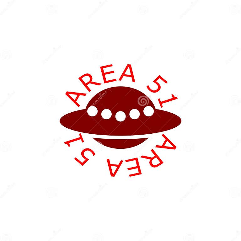 Area 51 Icon Isolated on White Background Stock Vector - Illustration ...