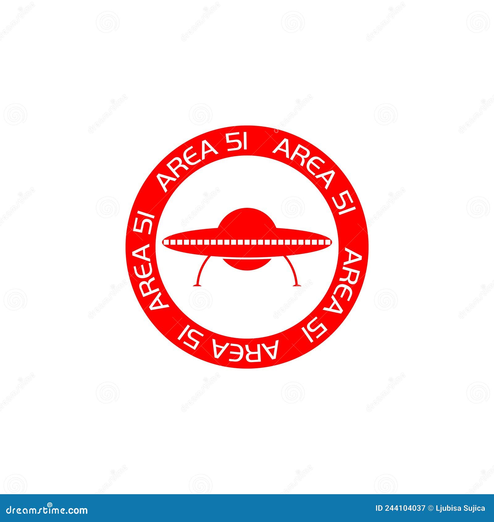 Area 51 Icon Isolated on White Background Stock Vector - Illustration ...