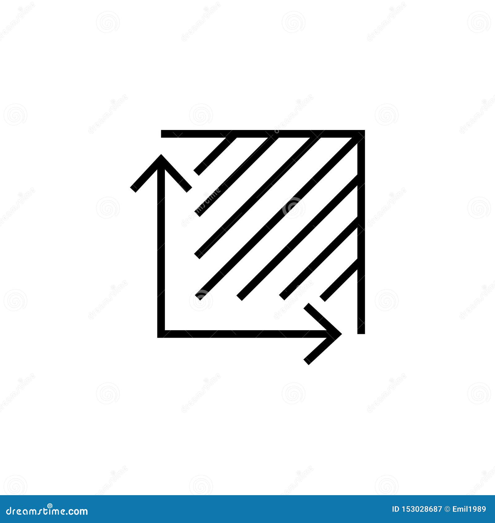 Area Icon Symbol Simple Design Stock Vector - Illustration of line ...
