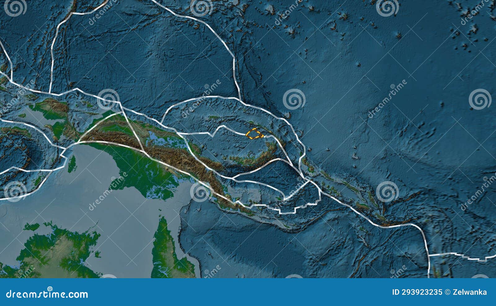 Manus Plate Dashed. Patterson Cylindrical. Physical Stock Illustration ...