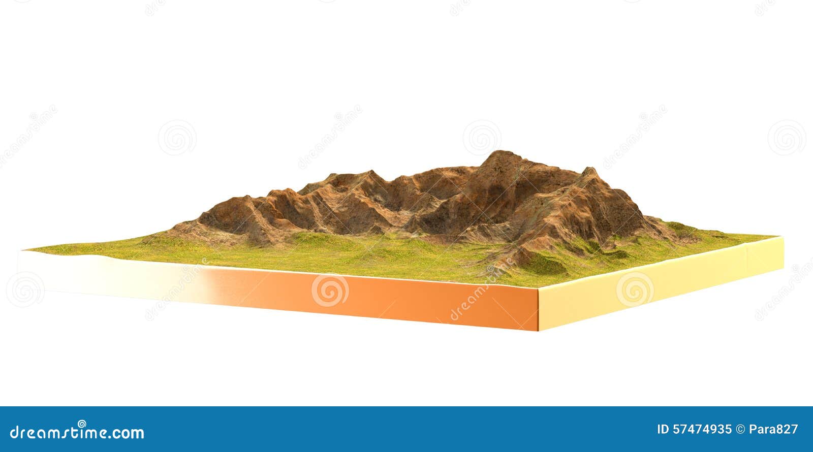 Area map in 3d. stock illustration. Illustration of italy - 57474935