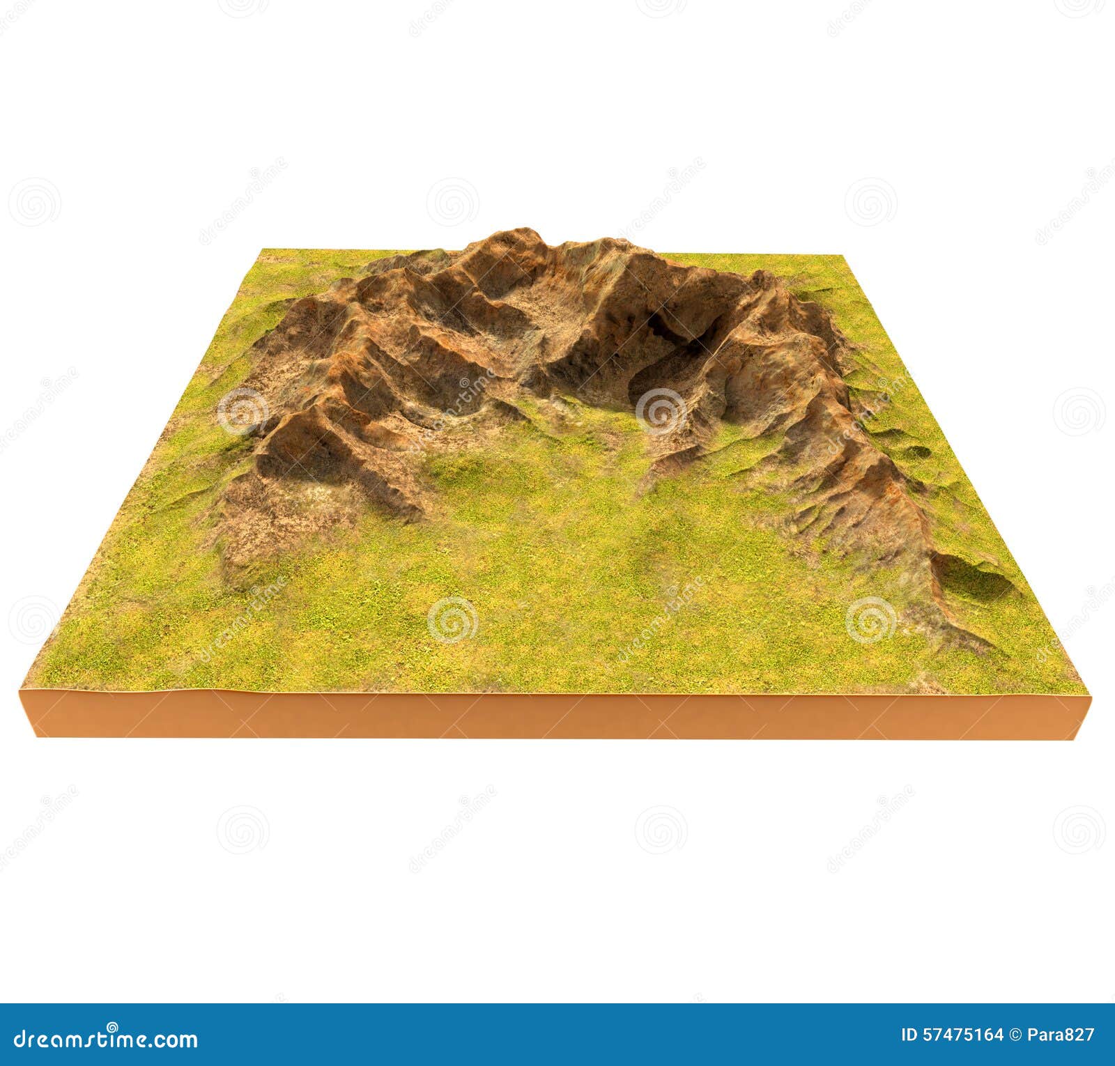Area map in 3d. stock illustration. Illustration of province - 57475164