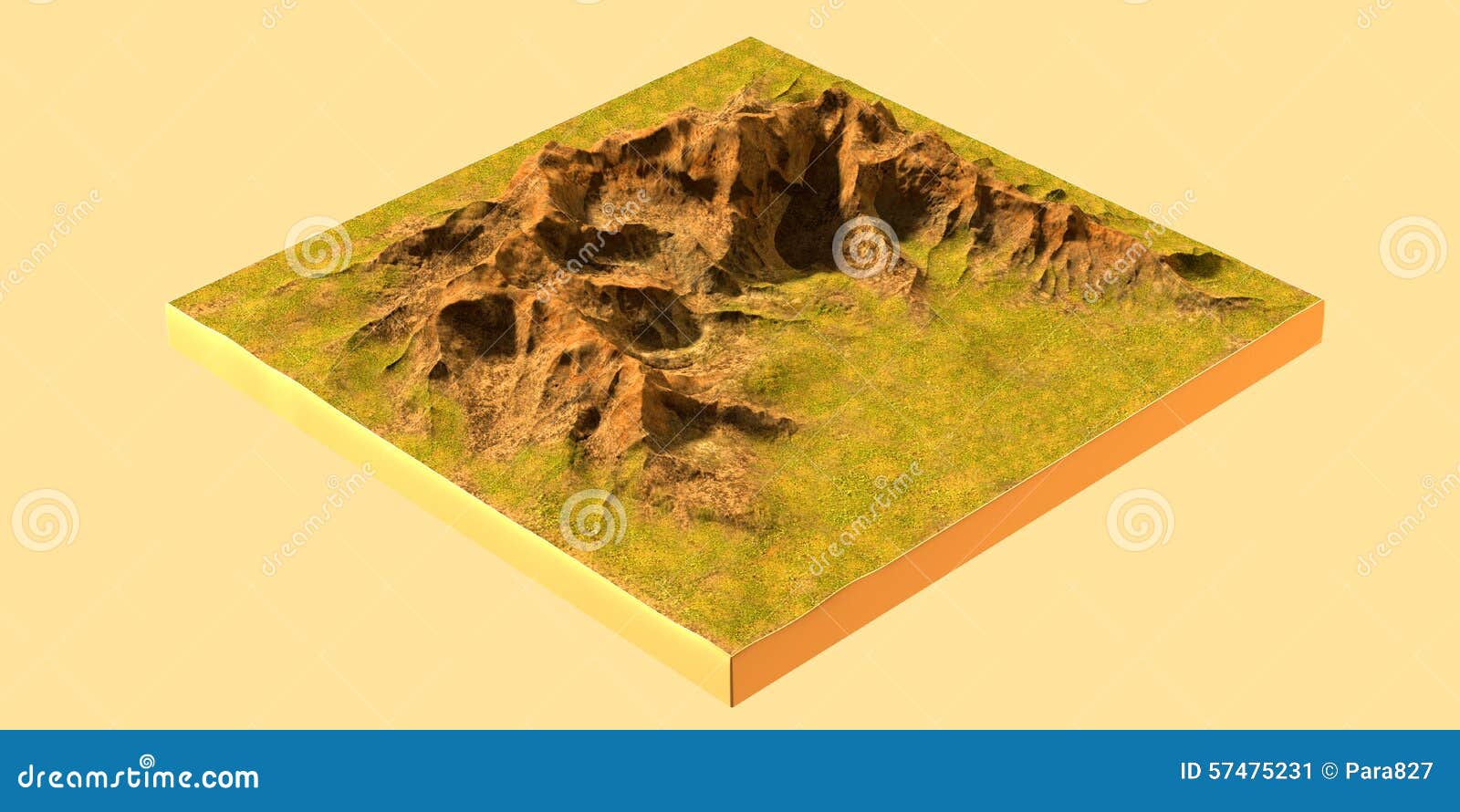 Area map in 3d. stock illustration. Illustration of italy - 57475231