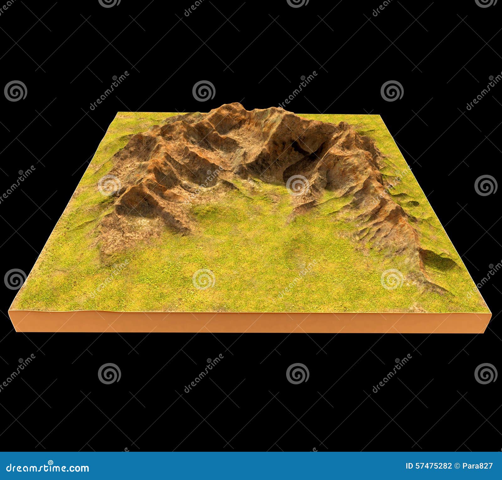 Area map in 3d. stock illustration. Illustration of italy - 57475282