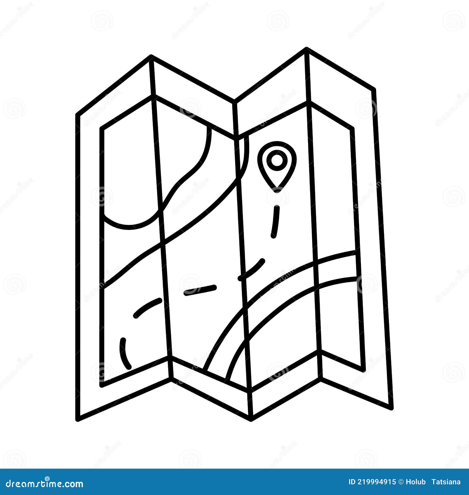 Area Map with Marked Location. Location with Route. Tourist Square Map ...