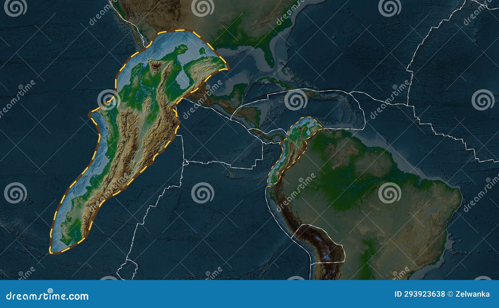 North Andes Plate Extracted. Patterson Cylindrical. Physical Stock ...