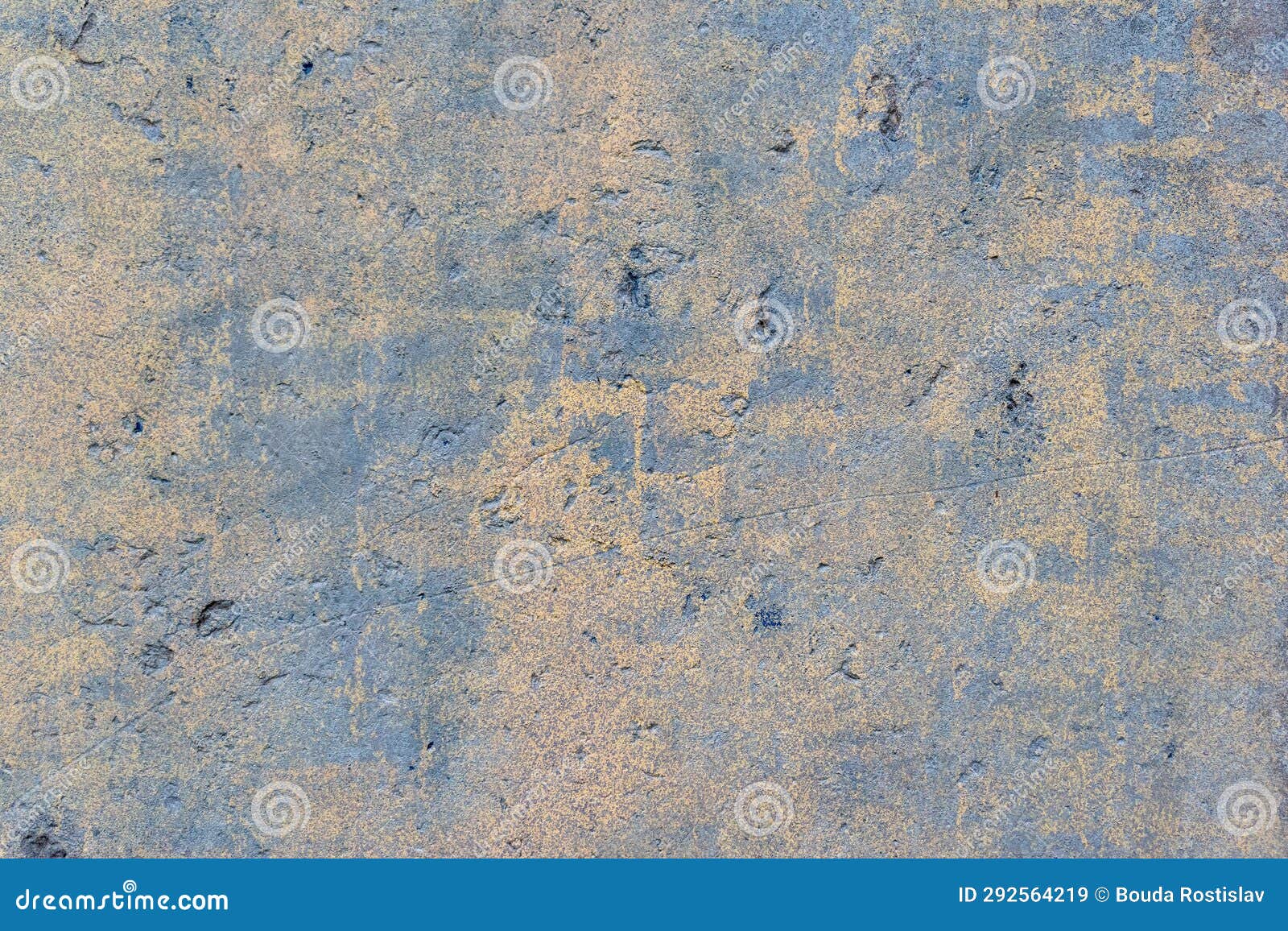 An Area of the Old Surface with a Wiped Light Blue Paint Stock Image ...