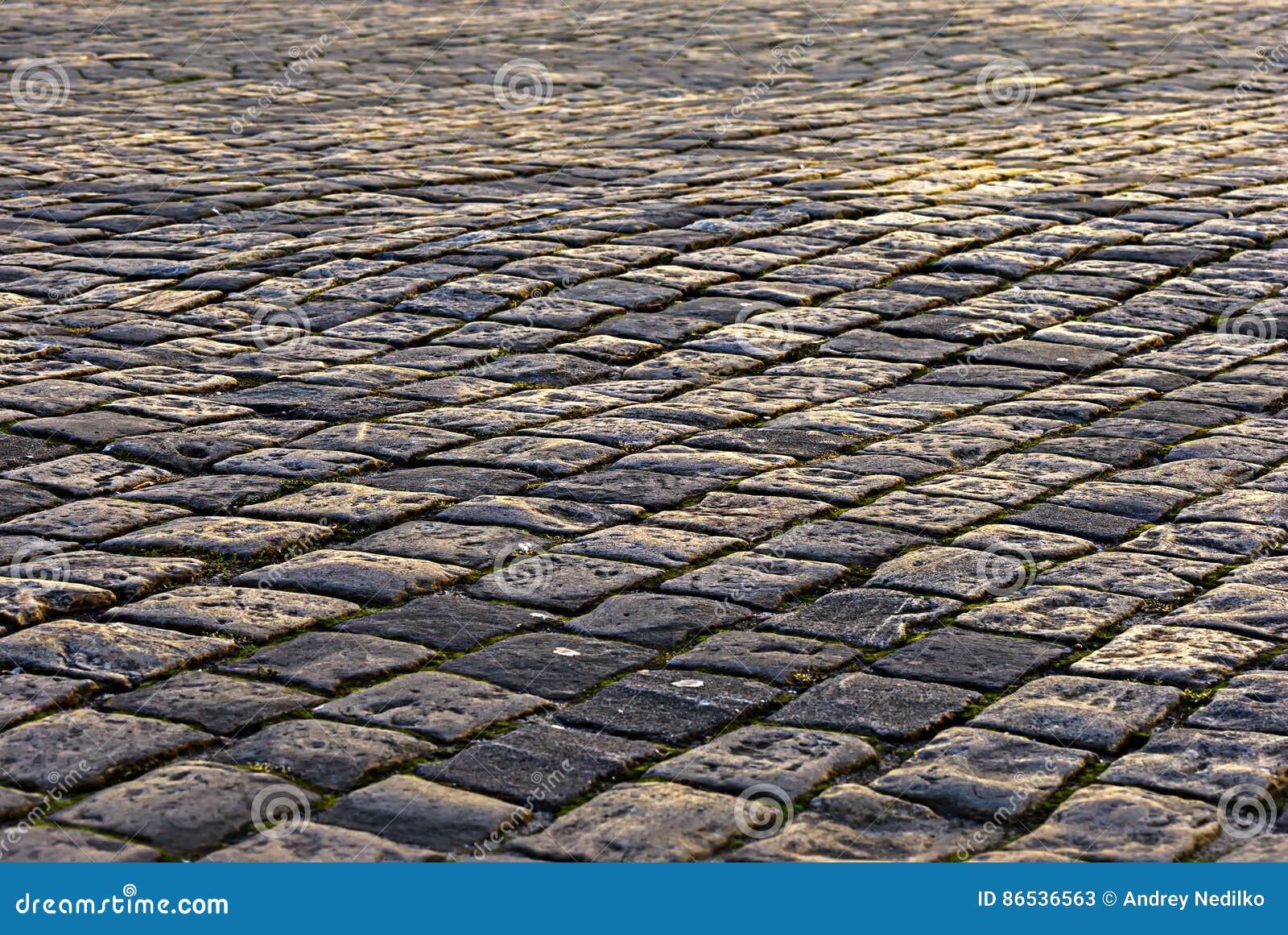 The area paved with stone. stock image. Image of rock - 86536563