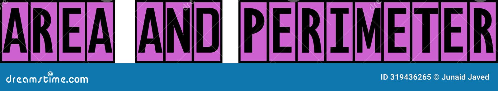 Area And Perimeter Math Chart Stock Image | CartoonDealer.com #319436377