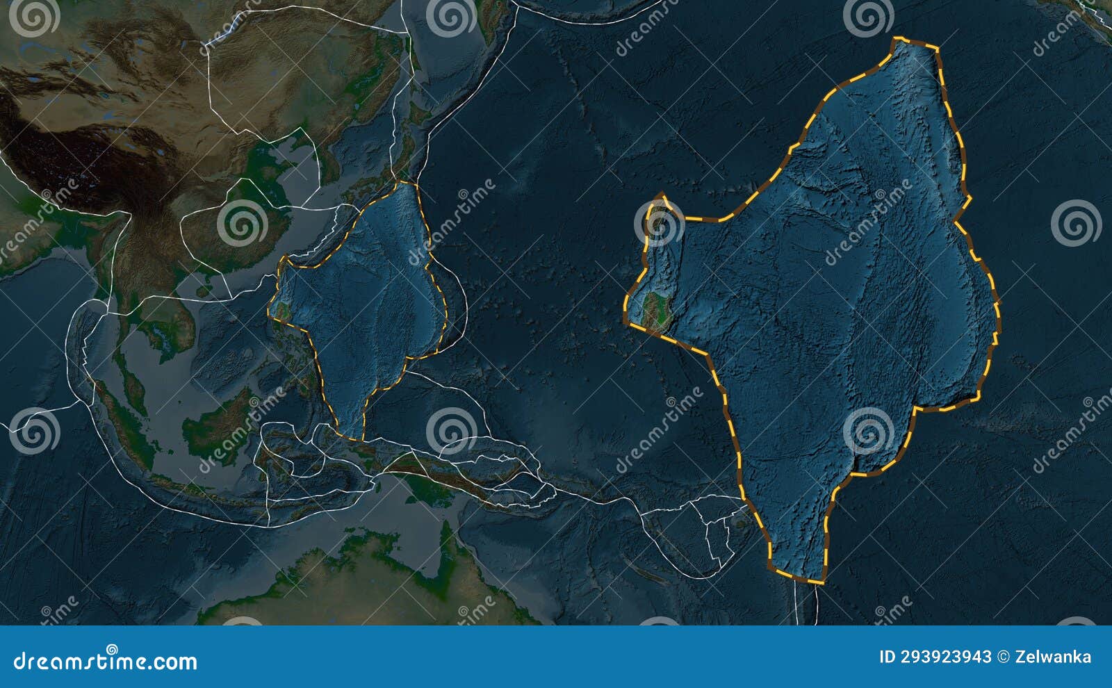 Philippine Sea Plate Extracted. Patterson Cylindrical. Physical Stock ...
