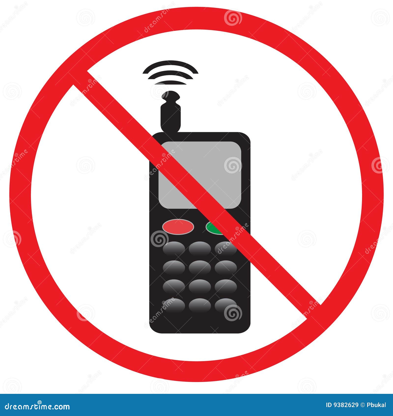 Area without phone stock vector. Illustration of background - 9382629