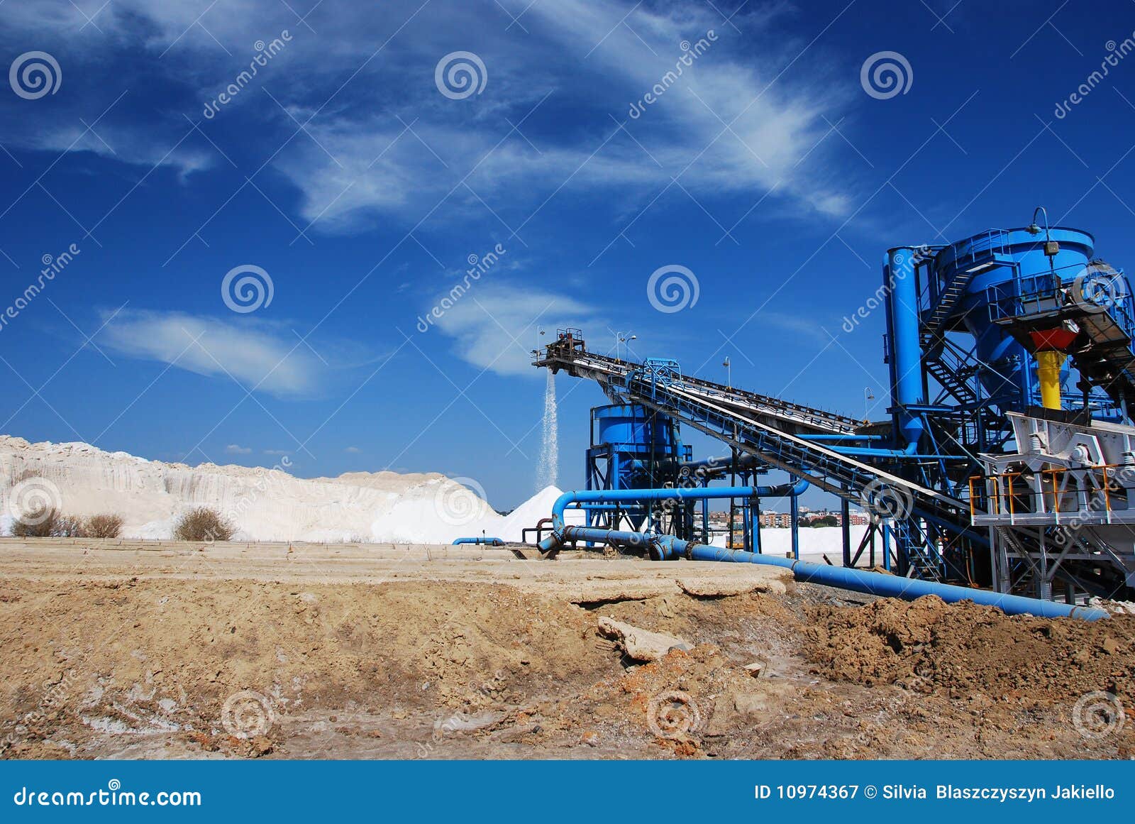 Area Production of Salt in Spain. Stock Image - Image of powder ...