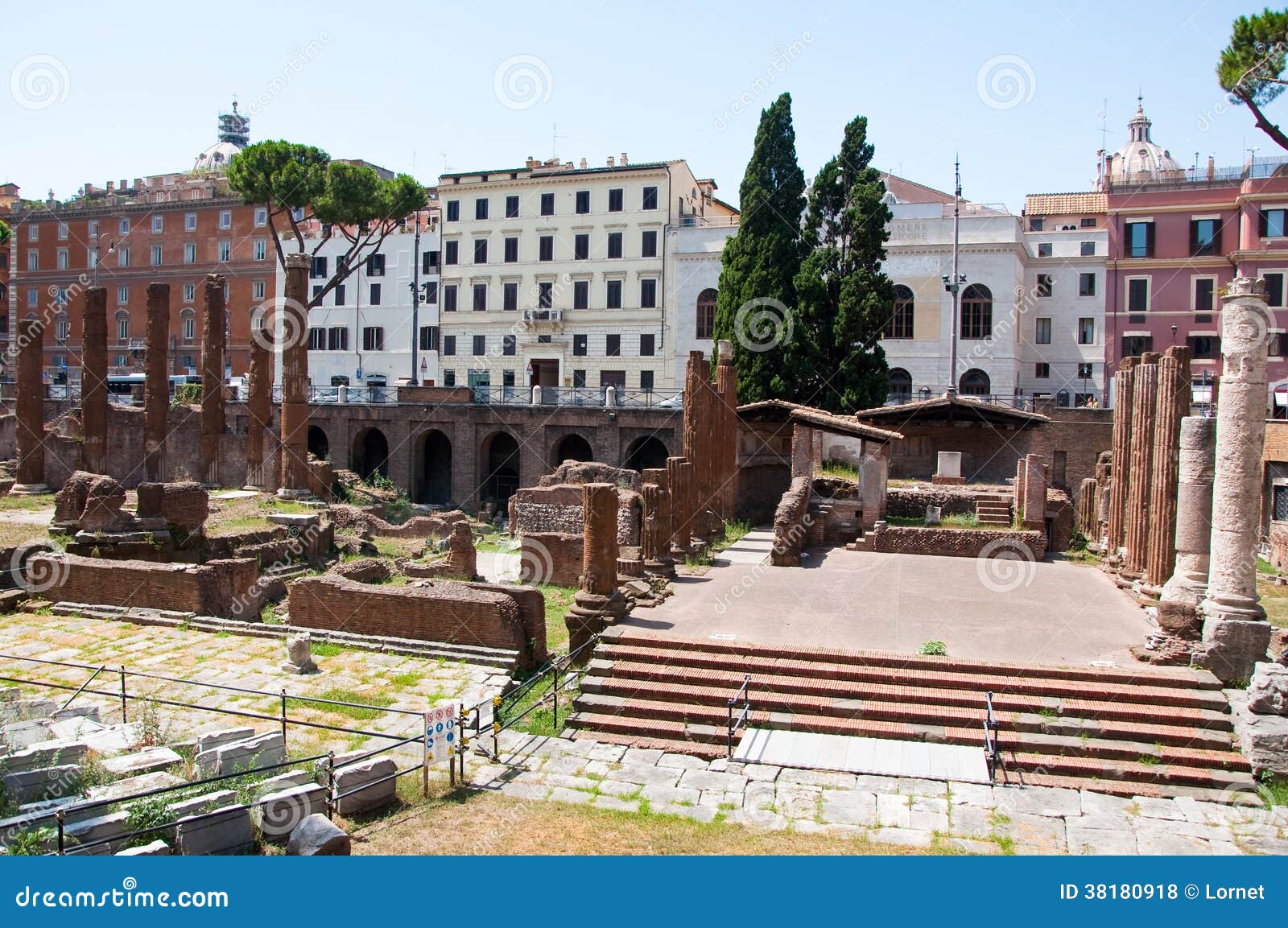 Area Sacra. Rome, Italy. stock photo. Image of background - 38180918