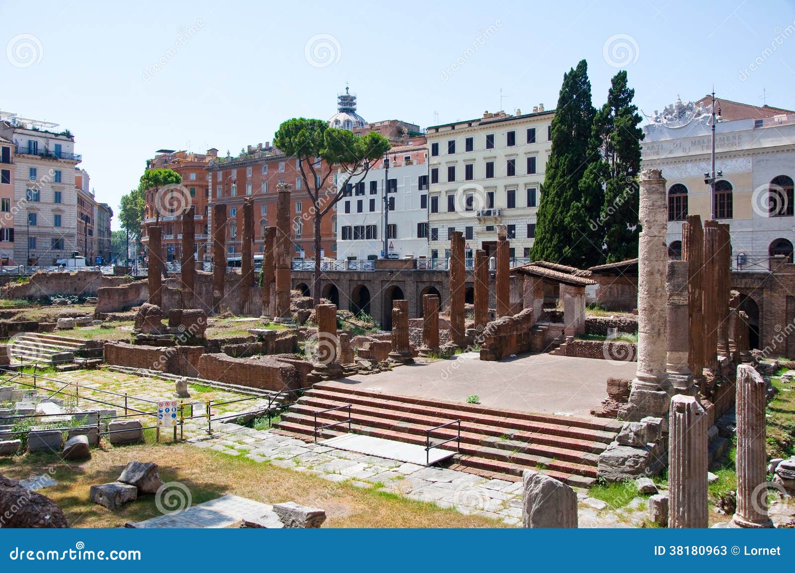 Area Sacra. Rome, Italy. stock image. Image of marble - 38180963