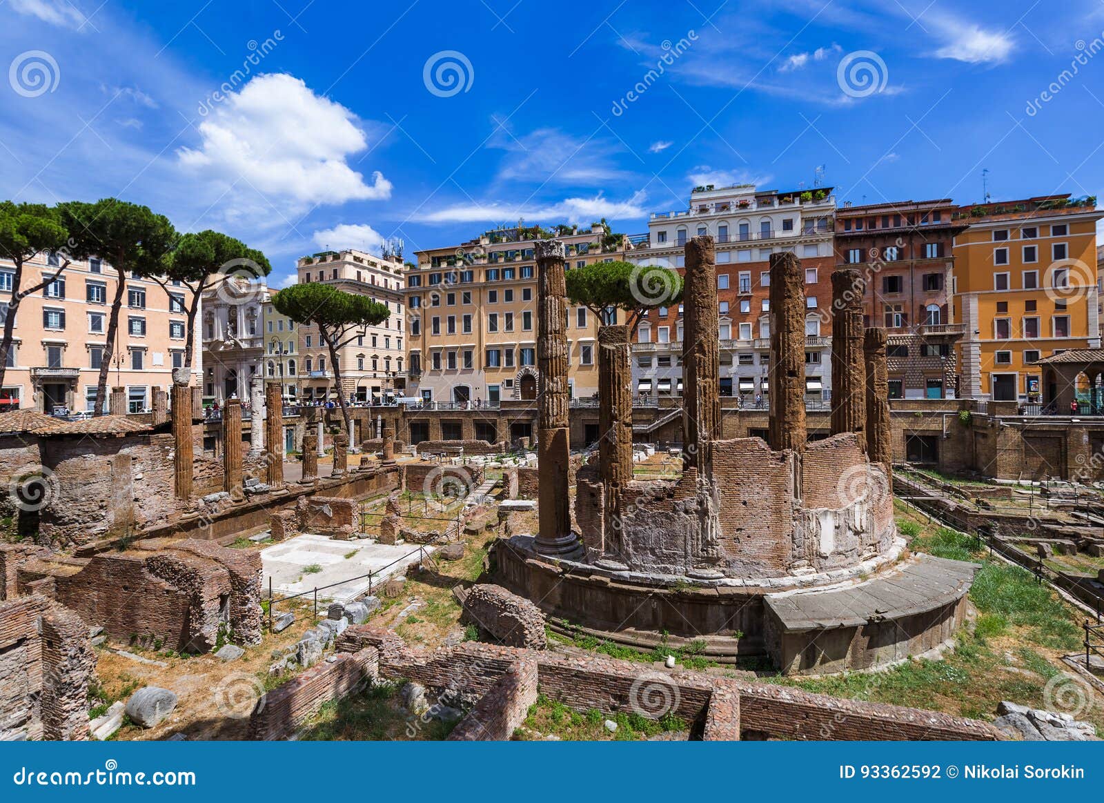 Area Sacra Ruins in Rome Italy Stock Photo - Image of historic, outdoor ...