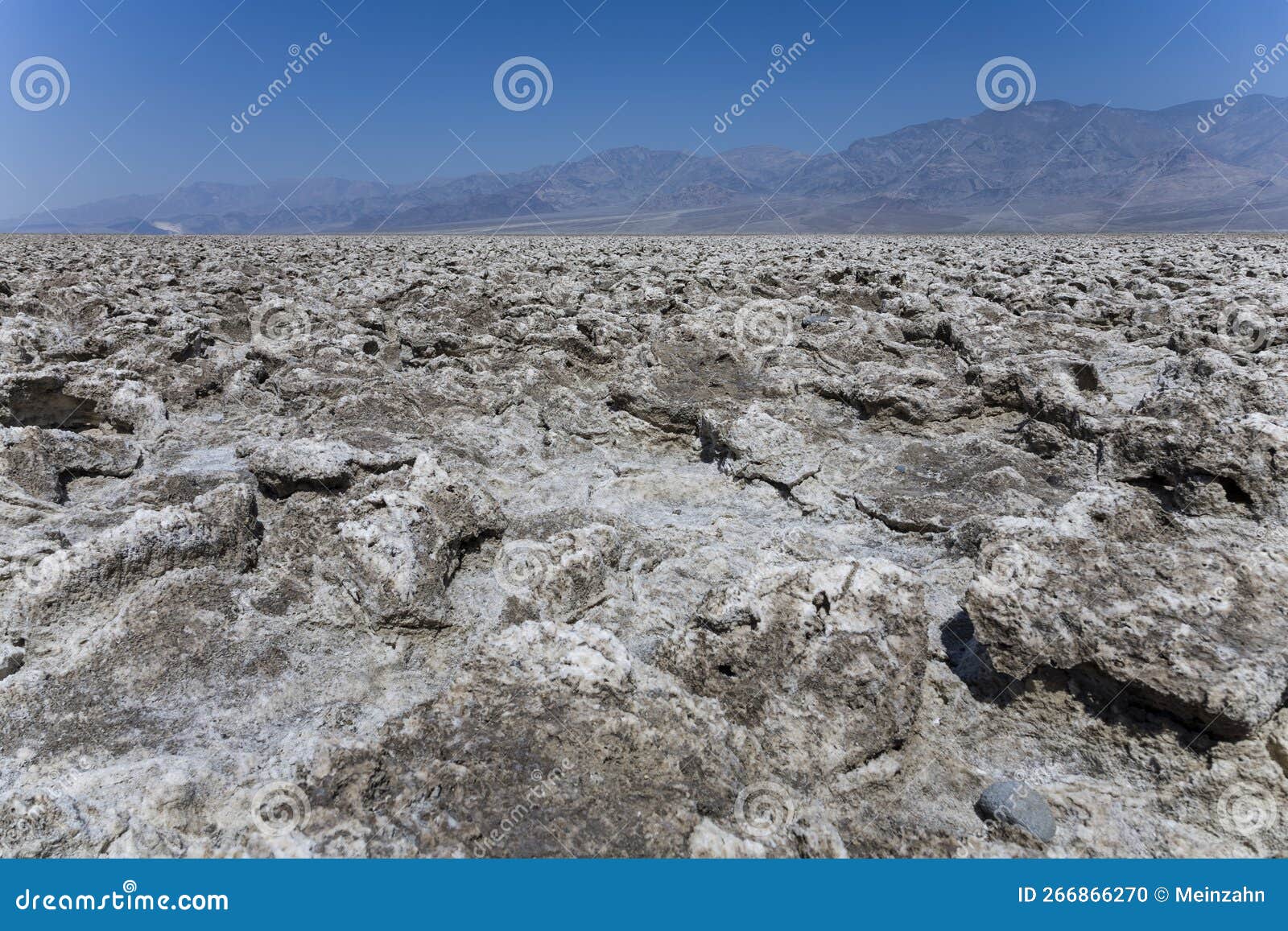 Area of Salt Plates in the Middle of Death Valley, Called Devil`s Golfe ...