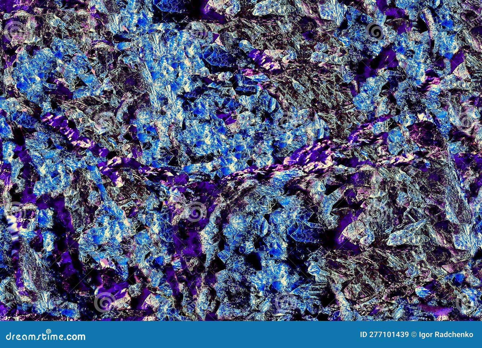 Blue Purple Crystal Stone Abstract Background with Positive Tone Stock ...
