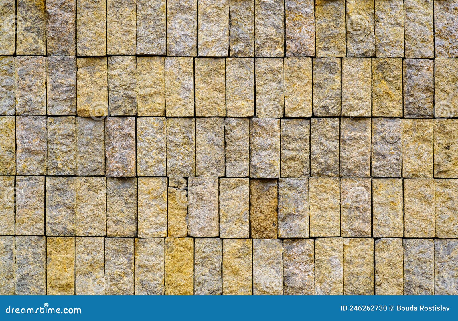 Area with Small Stone Segments of Rectangular Shape Stock Photo - Image ...