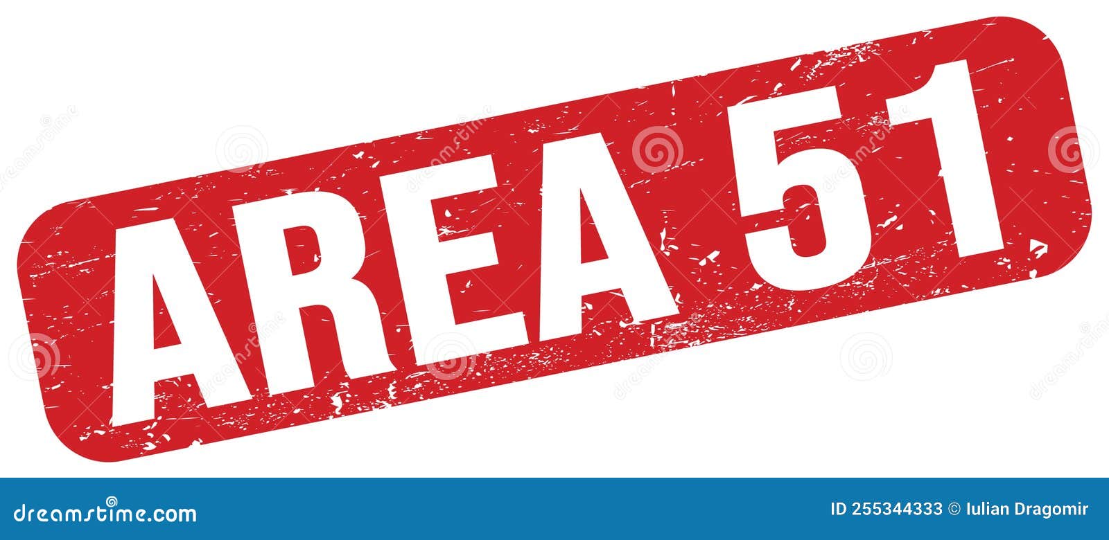 AREA 51 Text on Red Grungy Stamp Sign Stock Illustration - Illustration ...