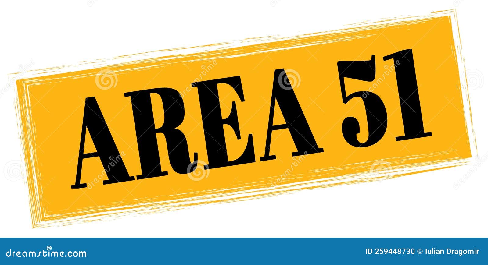 AREA 51 Text Written on Orange-black Stamp Sign Stock Illustration ...