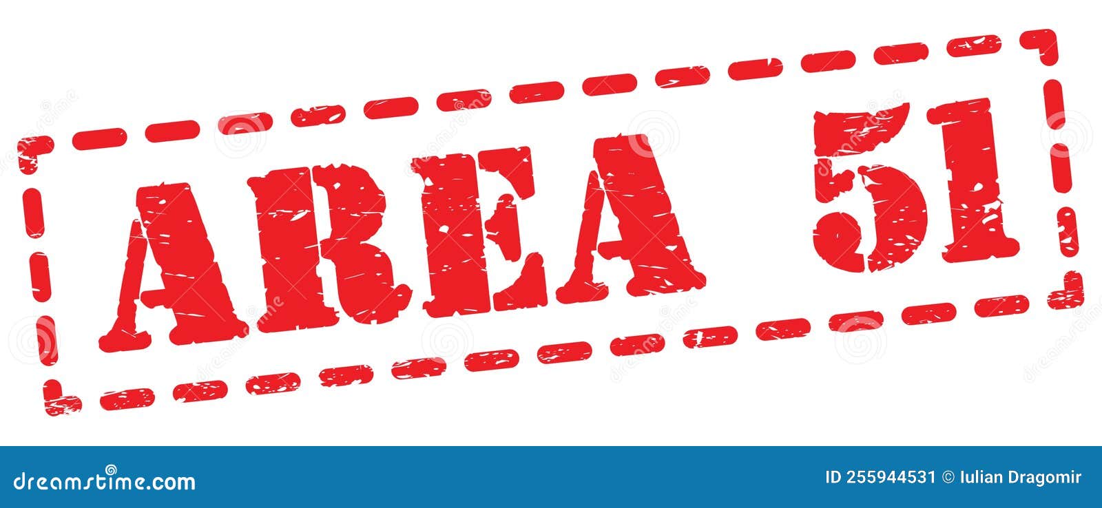 AREA 51 Text Written on Red Stamp Sign Stock Illustration ...