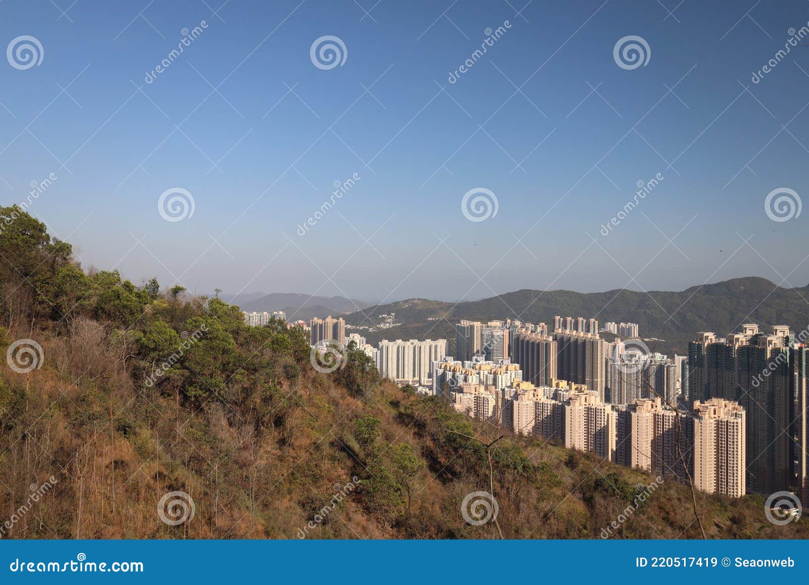 The Area of Tiu Keng Leng ,hk 2 Jan 2021 Stock Image - Image of grass ...