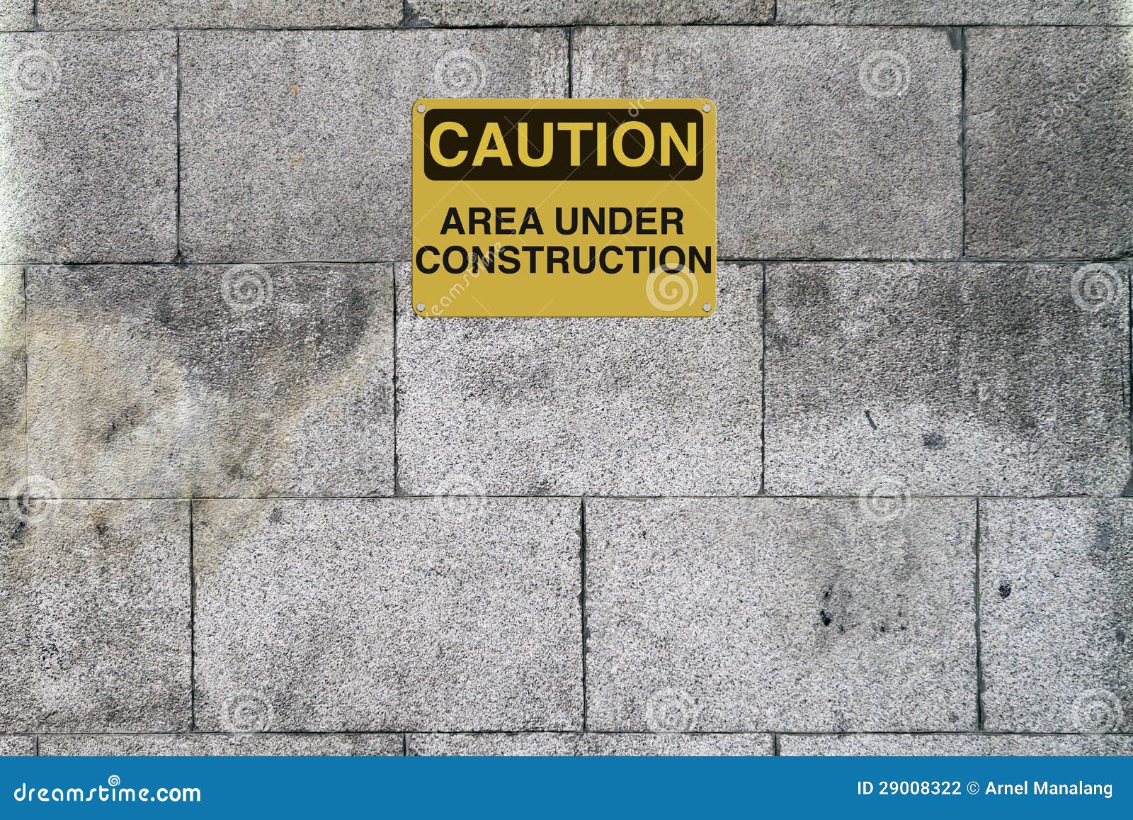 Area Under Construction stock photo. Image of construction - 29008322