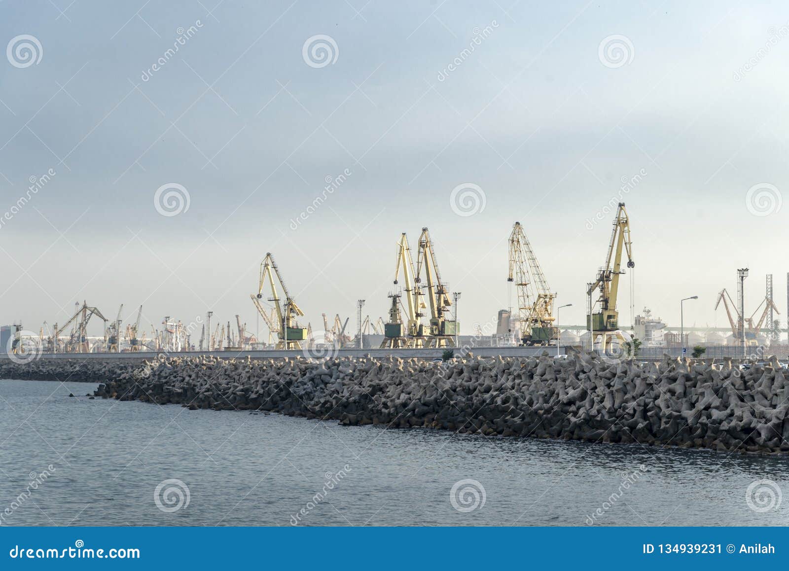 The Areal View on Harbour in Constanta Editorial Photo - Image of ...