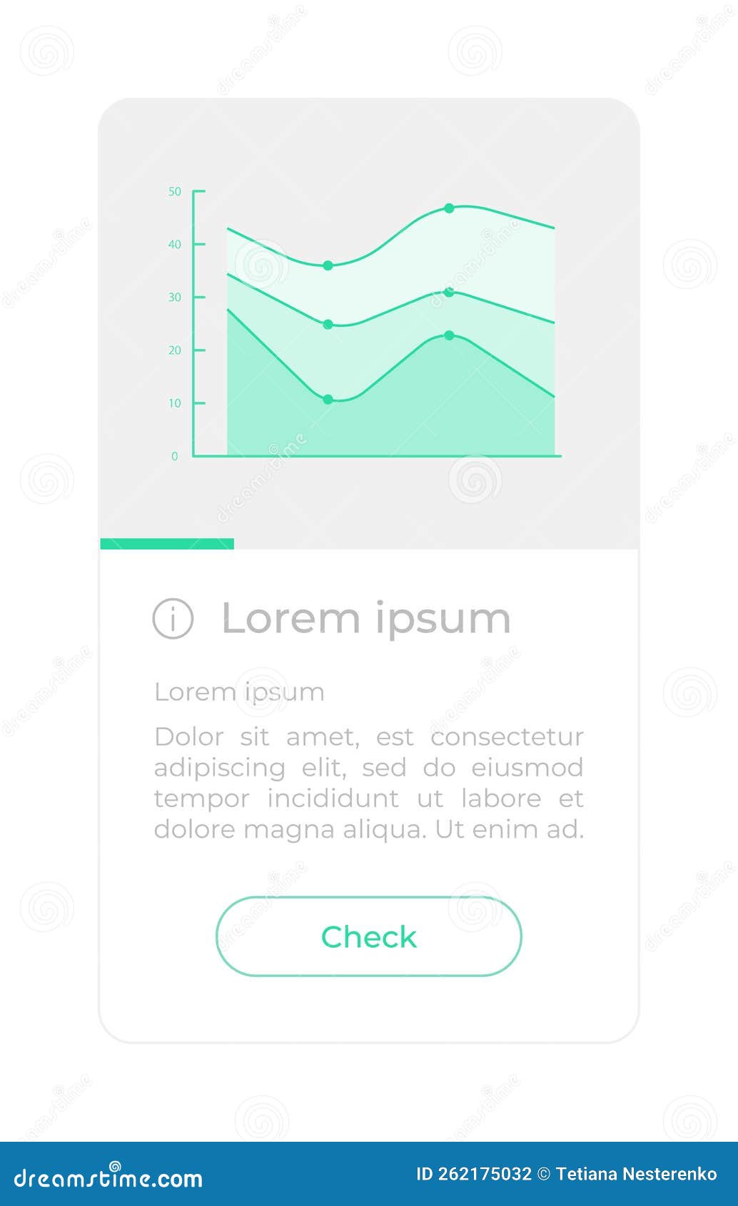 Areas Chart UI Element Template Stock Vector - Illustration of analytics, statistics: 262175032