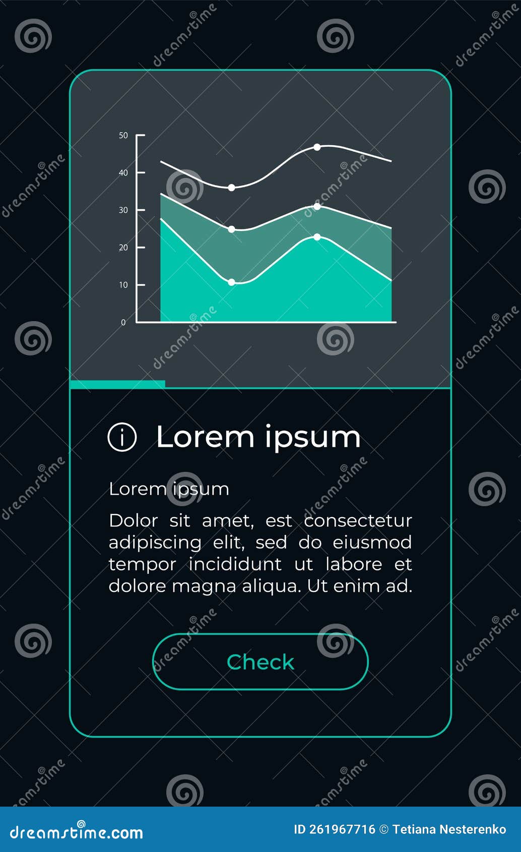Areas Diagram UI Element Template Stock Vector - Illustration of areas ...