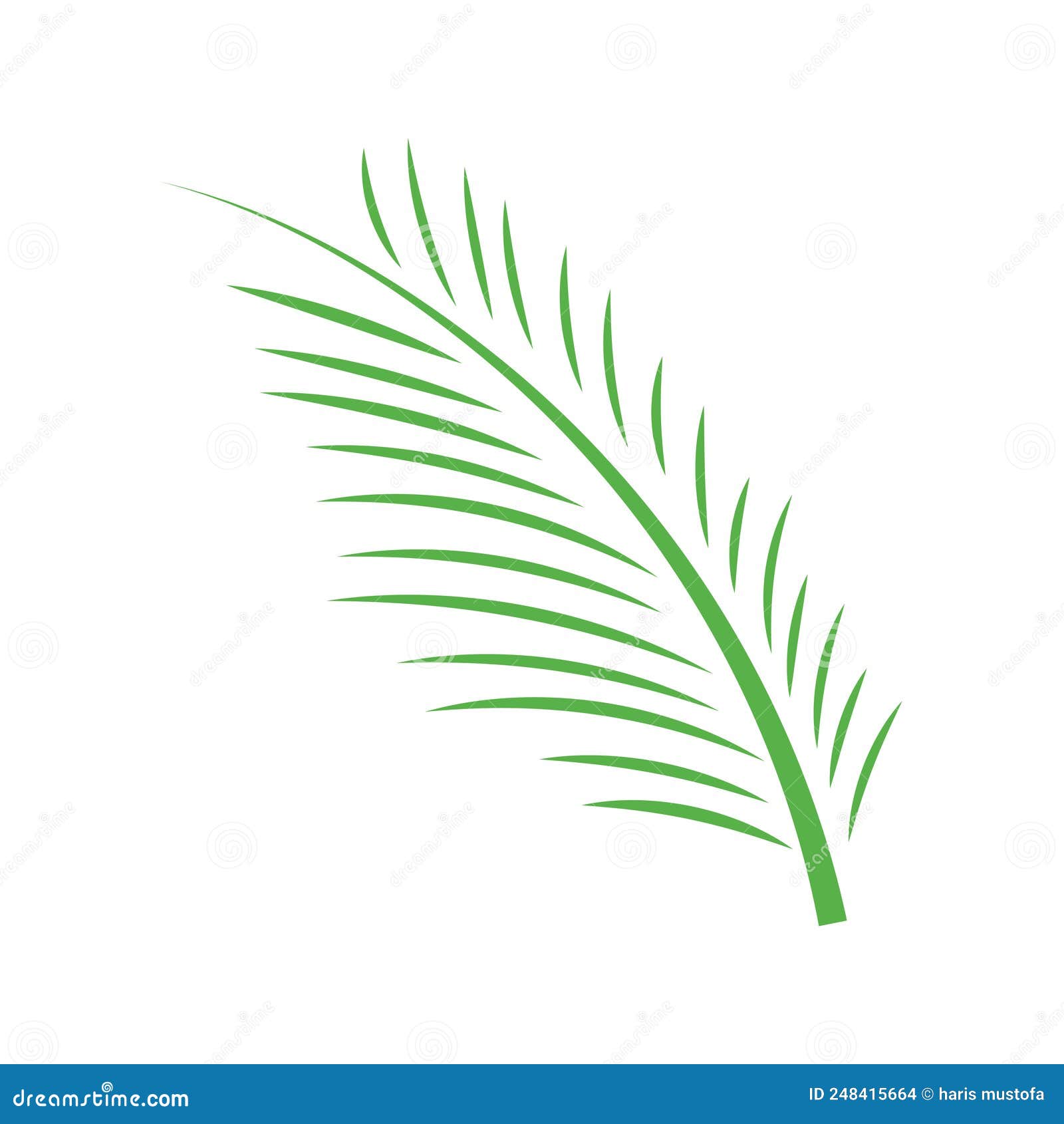 Areca Palm Leaf Icon Design Template Vector Illustration Stock ...