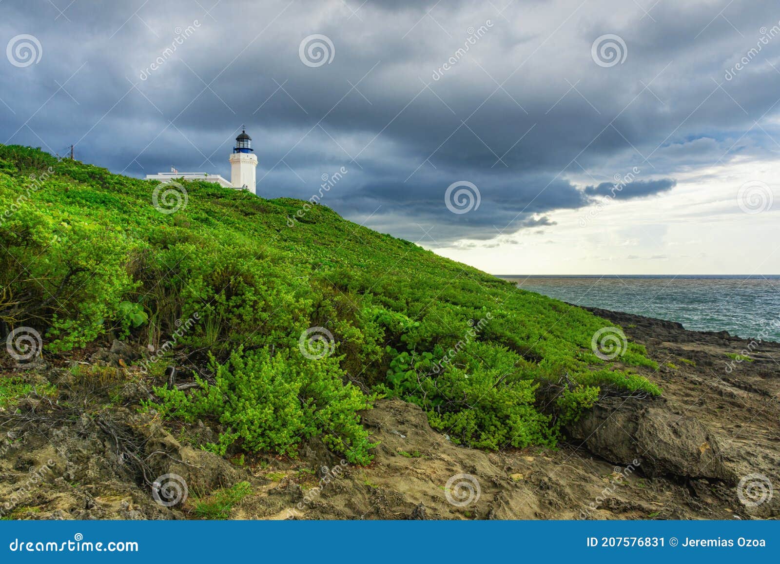Arecibo Lighthouse and Historical Park by the Atlantic Ocean Stock ...
