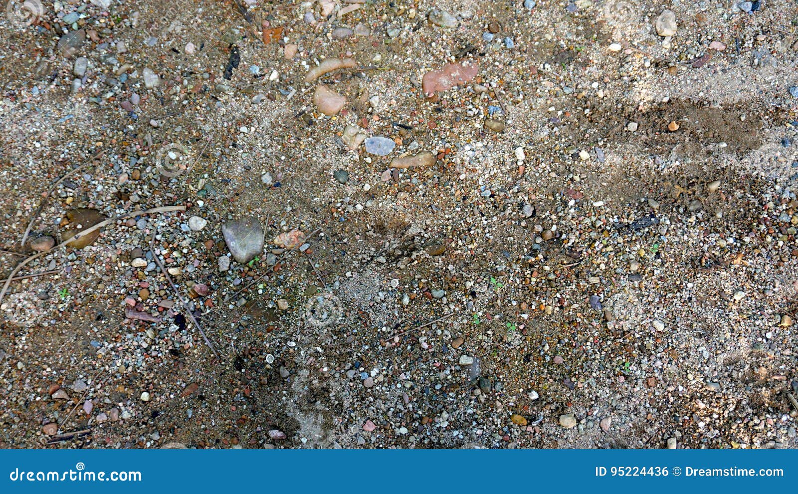 Arena densa con grava foto de archivo. Imagen de mojado - 95224436
