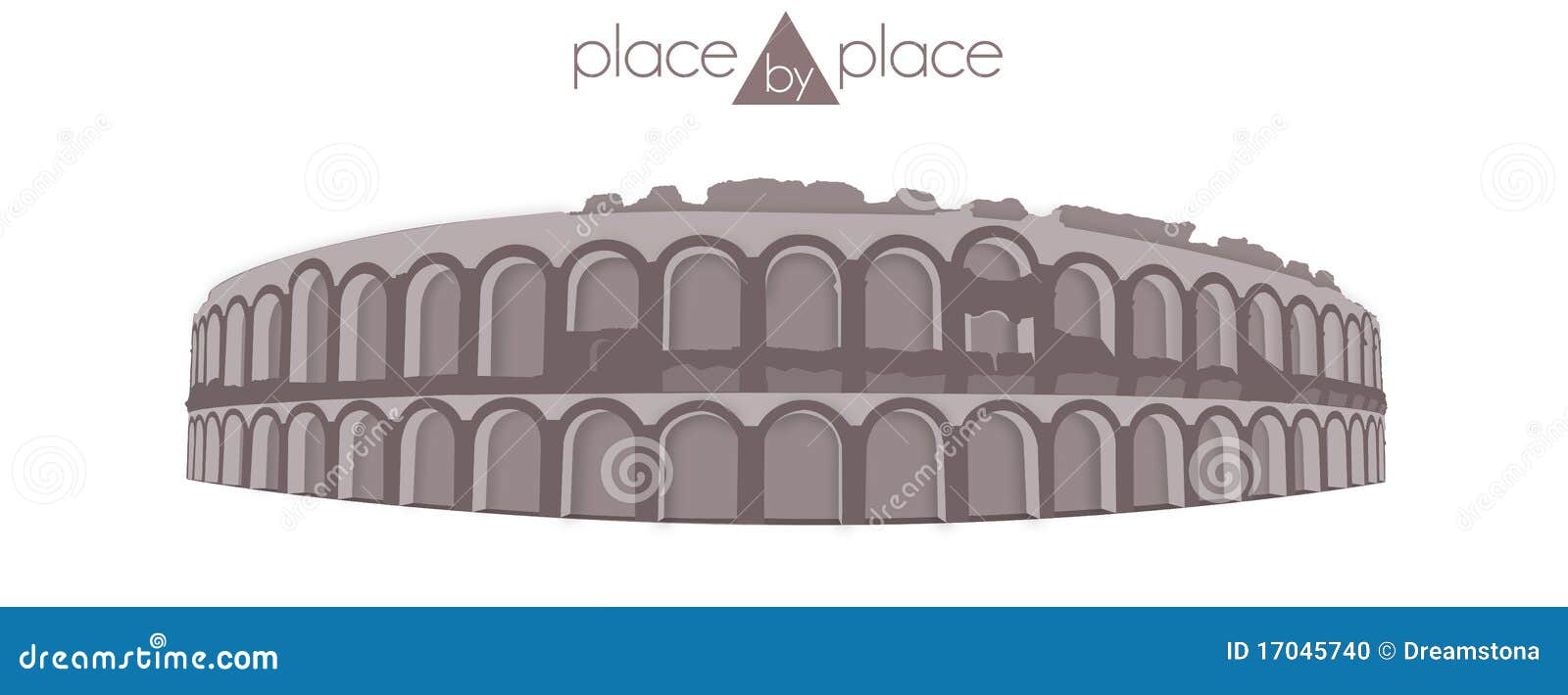 Arena di Verona stock illustration. Illustration of placebyplace - 17045740