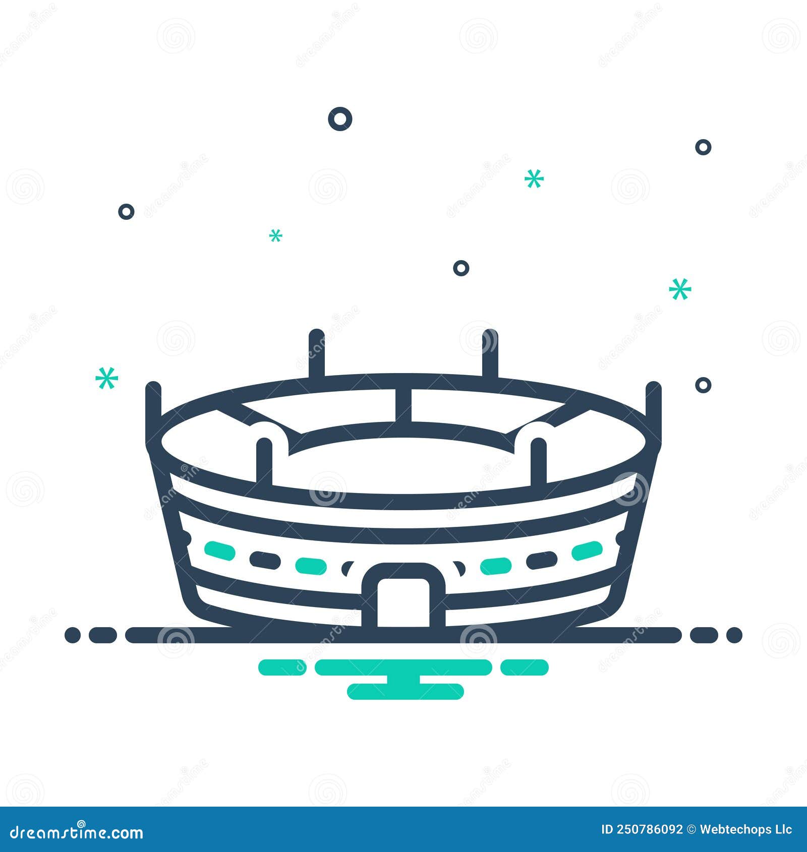 Mix Icon for Arena, Amphitheater and Palaestra Stock Vector ...