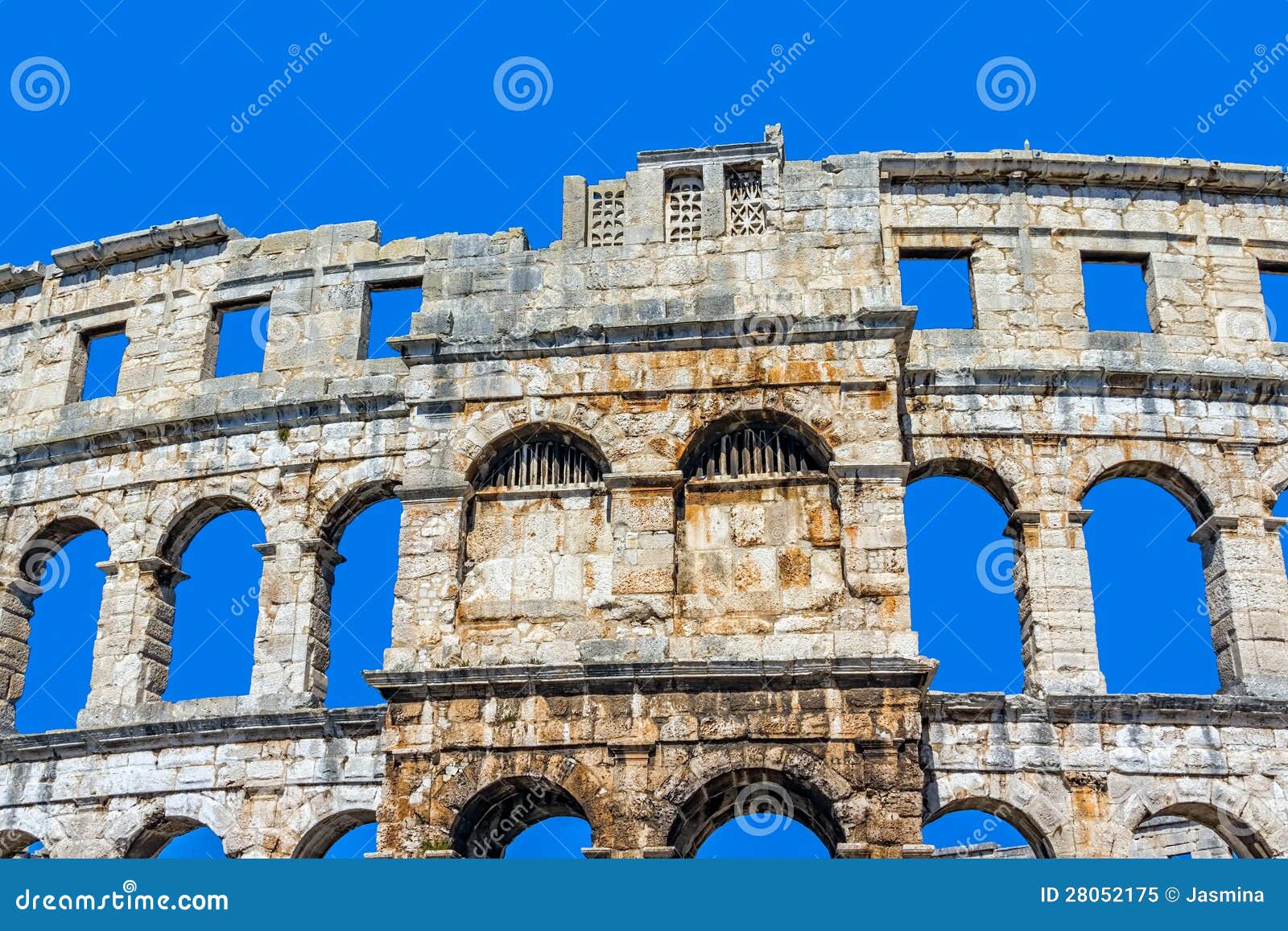 Arena in Pula stock image. Image of history, culture - 28052175