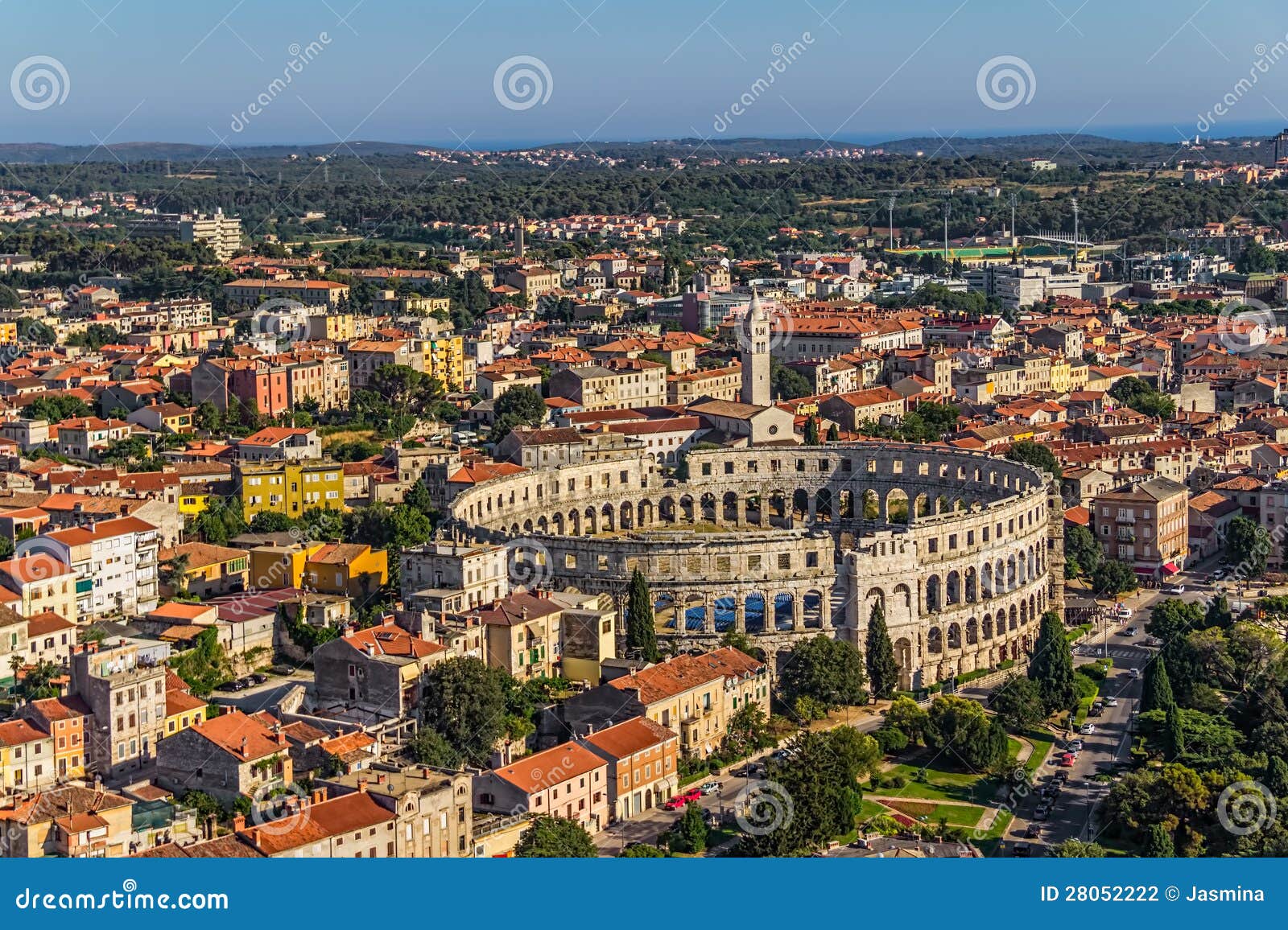 Arena in Pula stock photo. Image of arena, famous, monument - 28052222