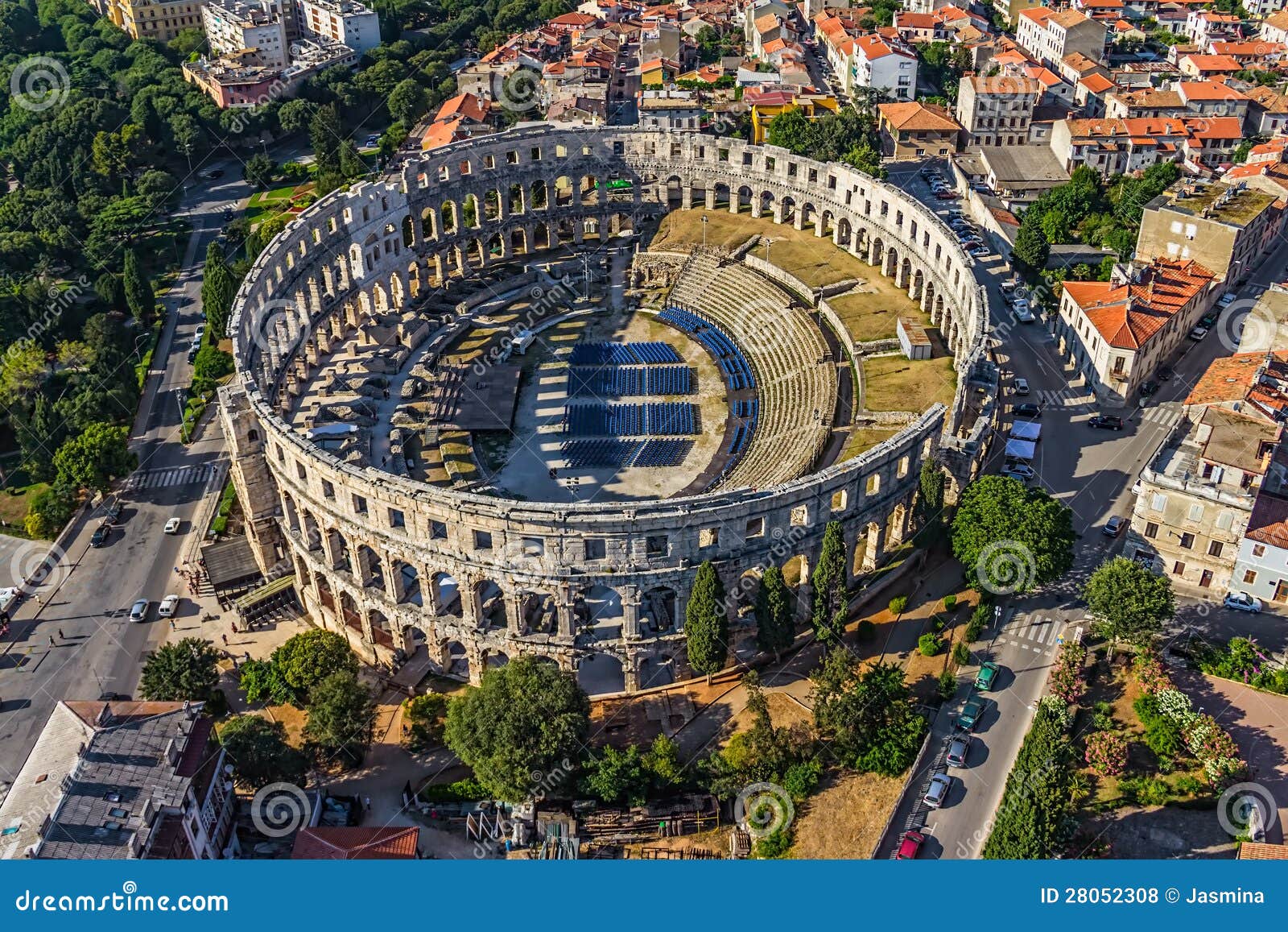 Arena in Pula stock photo. Image of croatia, architecture - 28052308